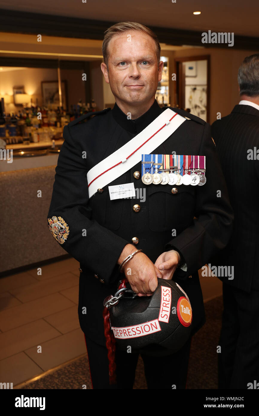 Steve Parker who has been raising awareness for mental health, poses at ...
