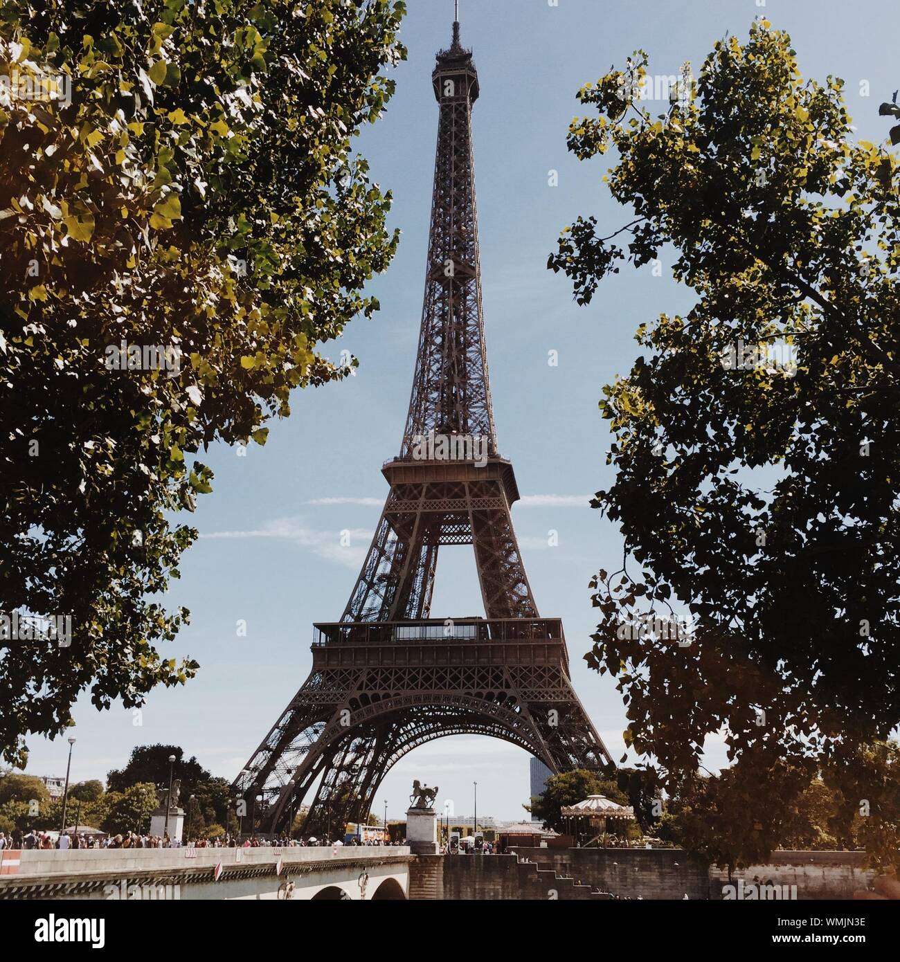 Eiffel tower and trees hi-res stock photography and images - Alamy
