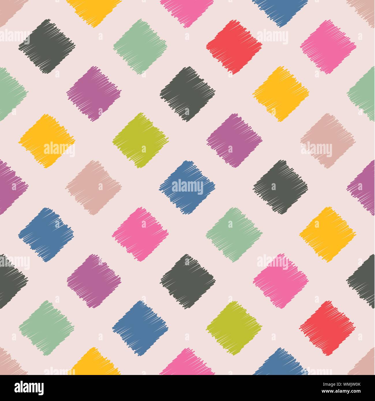 Scribbled squares color pattern Stock Vector Image & Art - Alamy