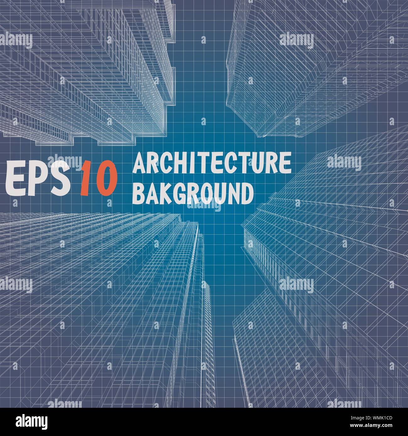 Cad drawing building Stock Vector Images - Alamy