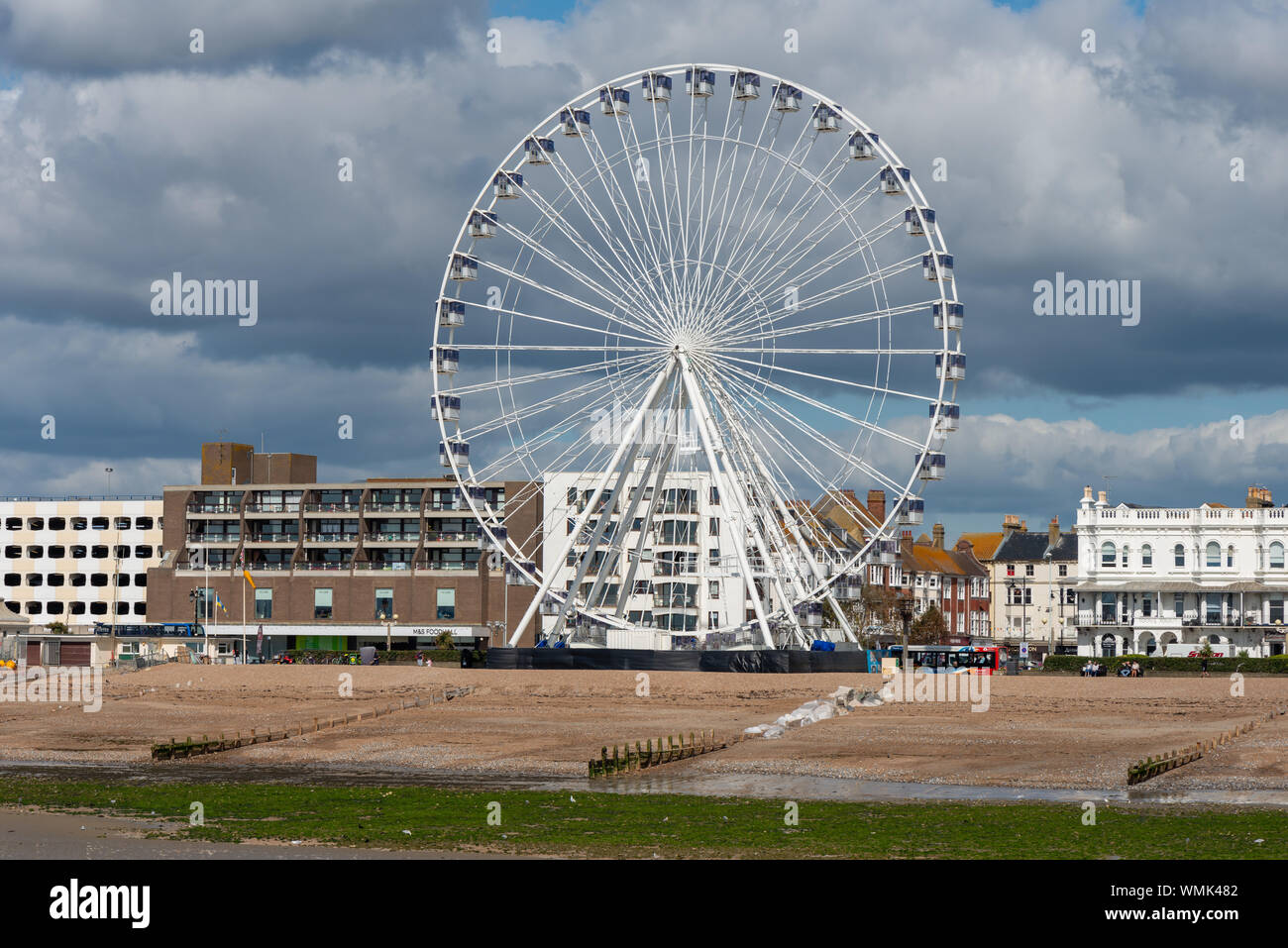 Worthing Observation Wheel on the seafront in Worthing, West Sussex ...