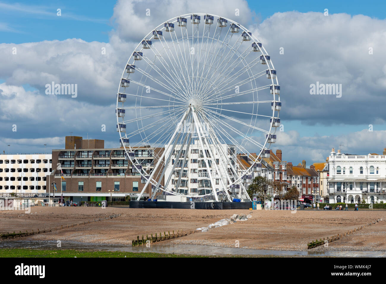 Worthing Observation Wheel on the seafront in Worthing, West Sussex ...