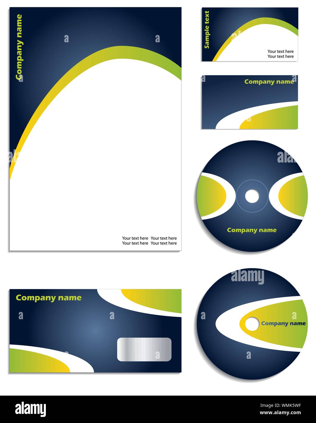 Stylish new corporate vector set Stock Vector Image & Art - Alamy