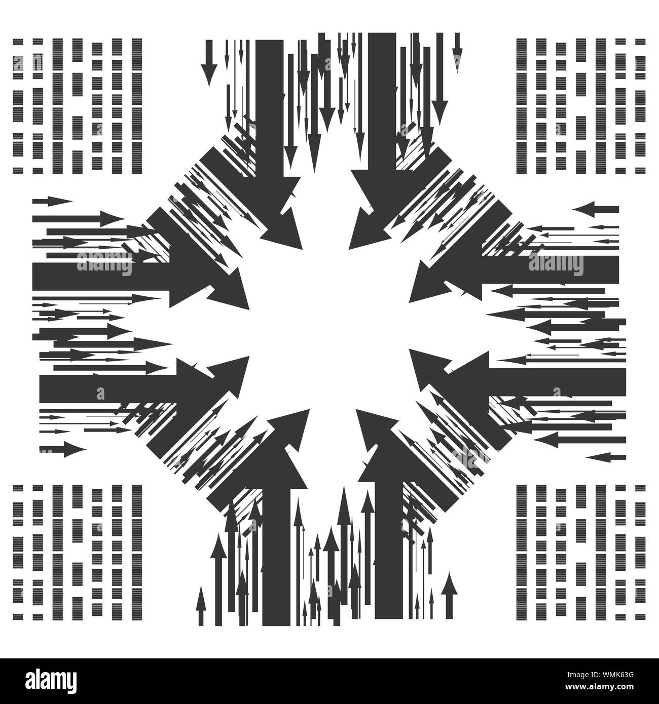 Abstract monochrome vector illustration Stock Vector Image & Art - Alamy