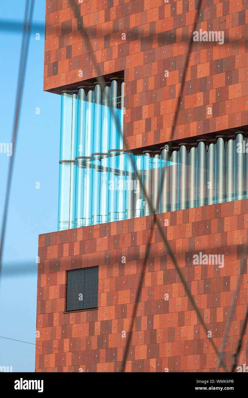 The new MAS building in Antwerp is a tourist attraction Stock Photo - Alamy
