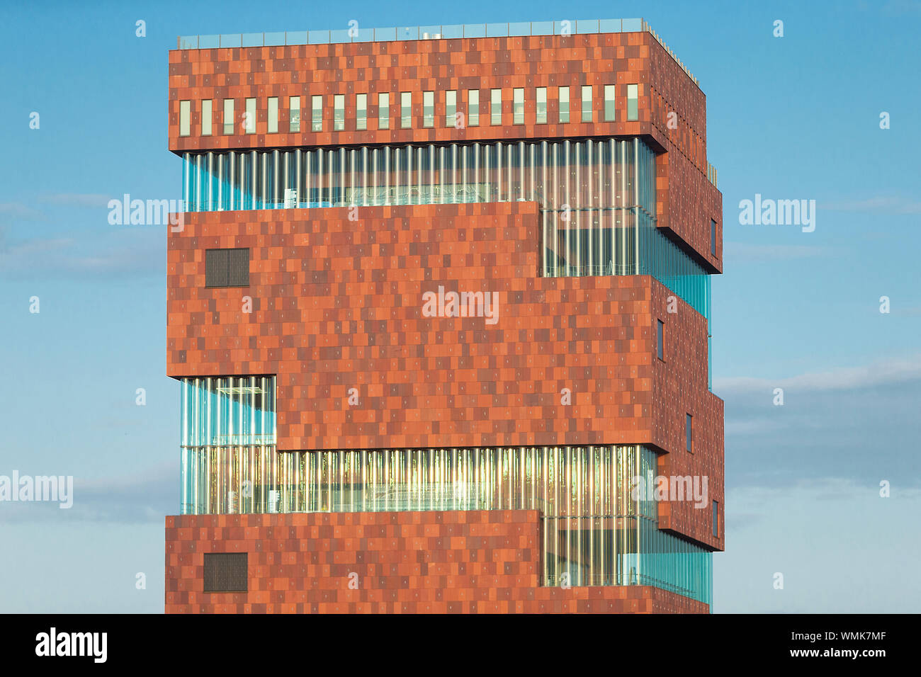 The new MAS building in Antwerp is a tourist attraction Stock Photo - Alamy