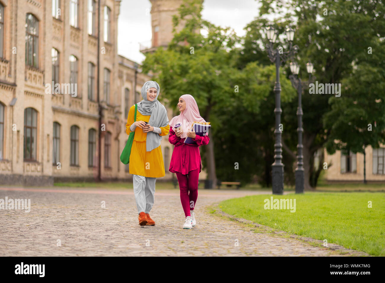 International students feeling excited before first exam Stock Photo ...