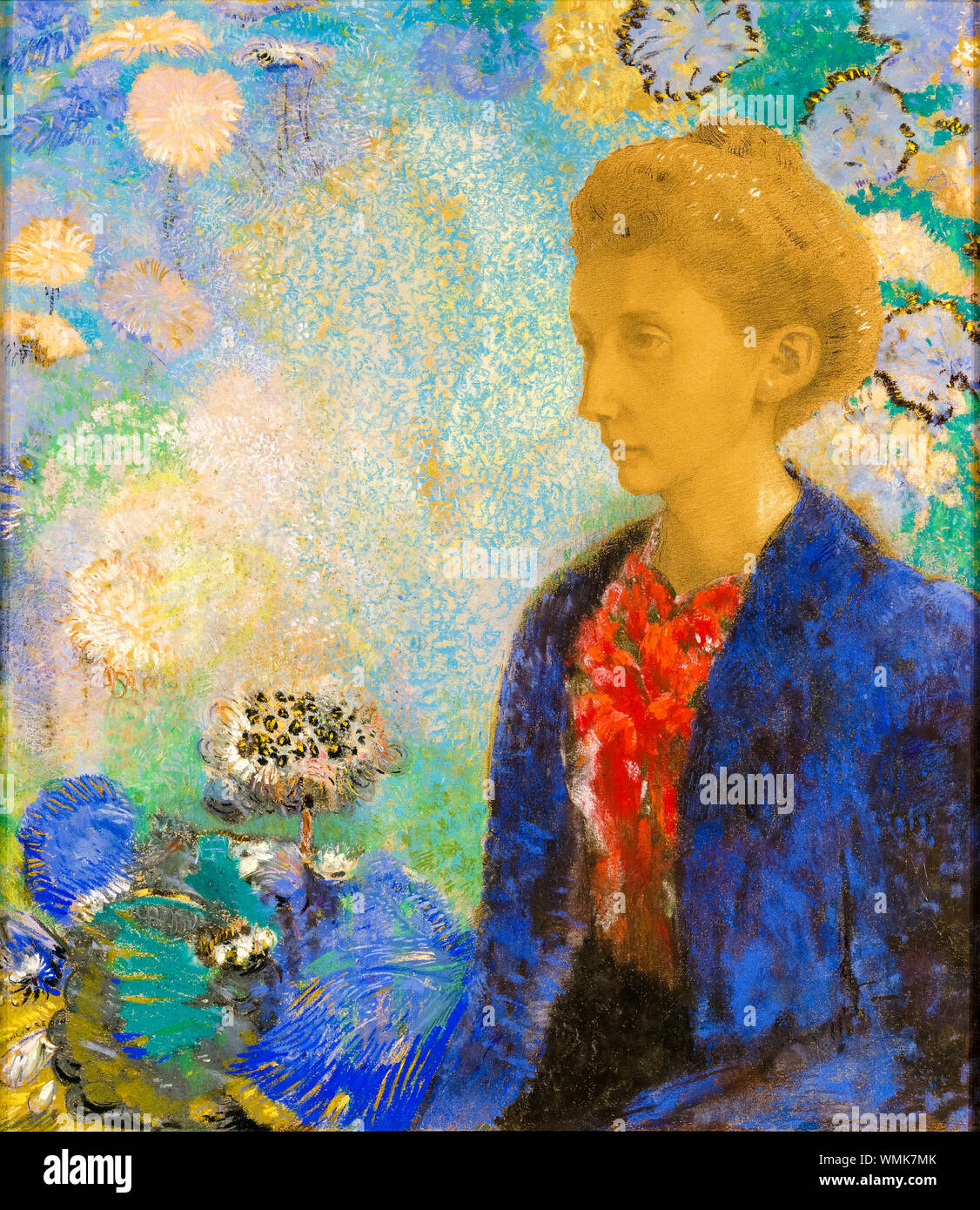 Odilon Redon Pastel Drawings Vase Of Flowers By Odilon Redon, Pastel