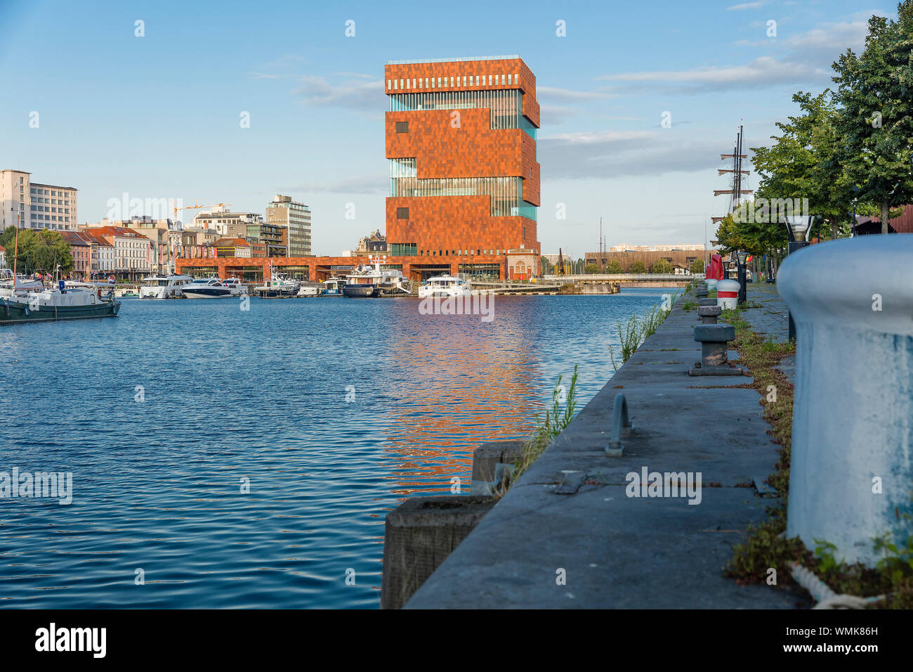 The new MAS building in Antwerp is a tourist attraction Stock Photo - Alamy