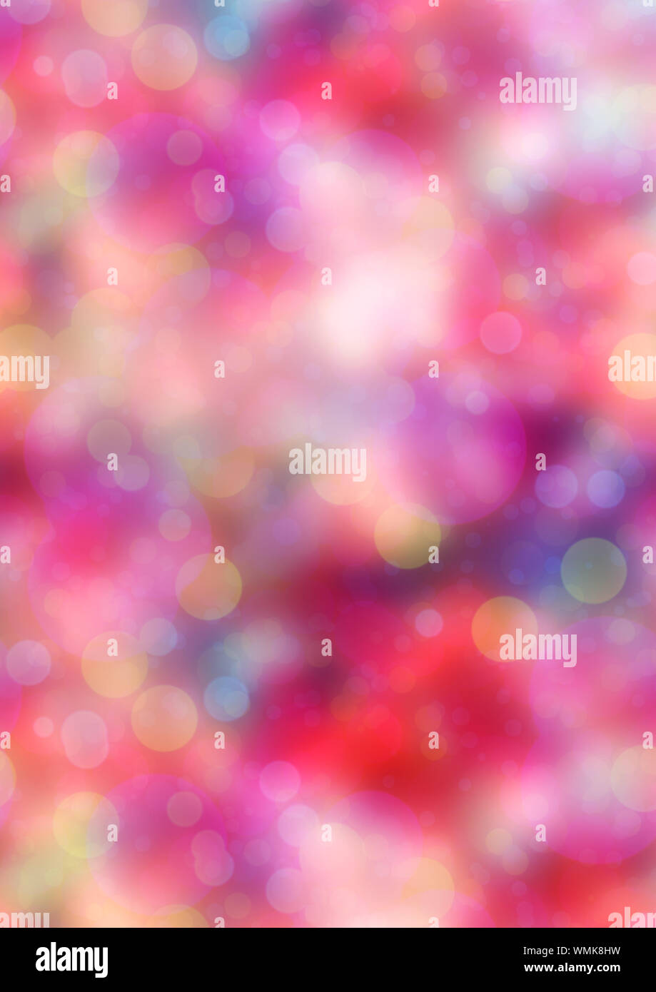 Glowing pink background with colorful bokeh effect Stock Photo - Alamy