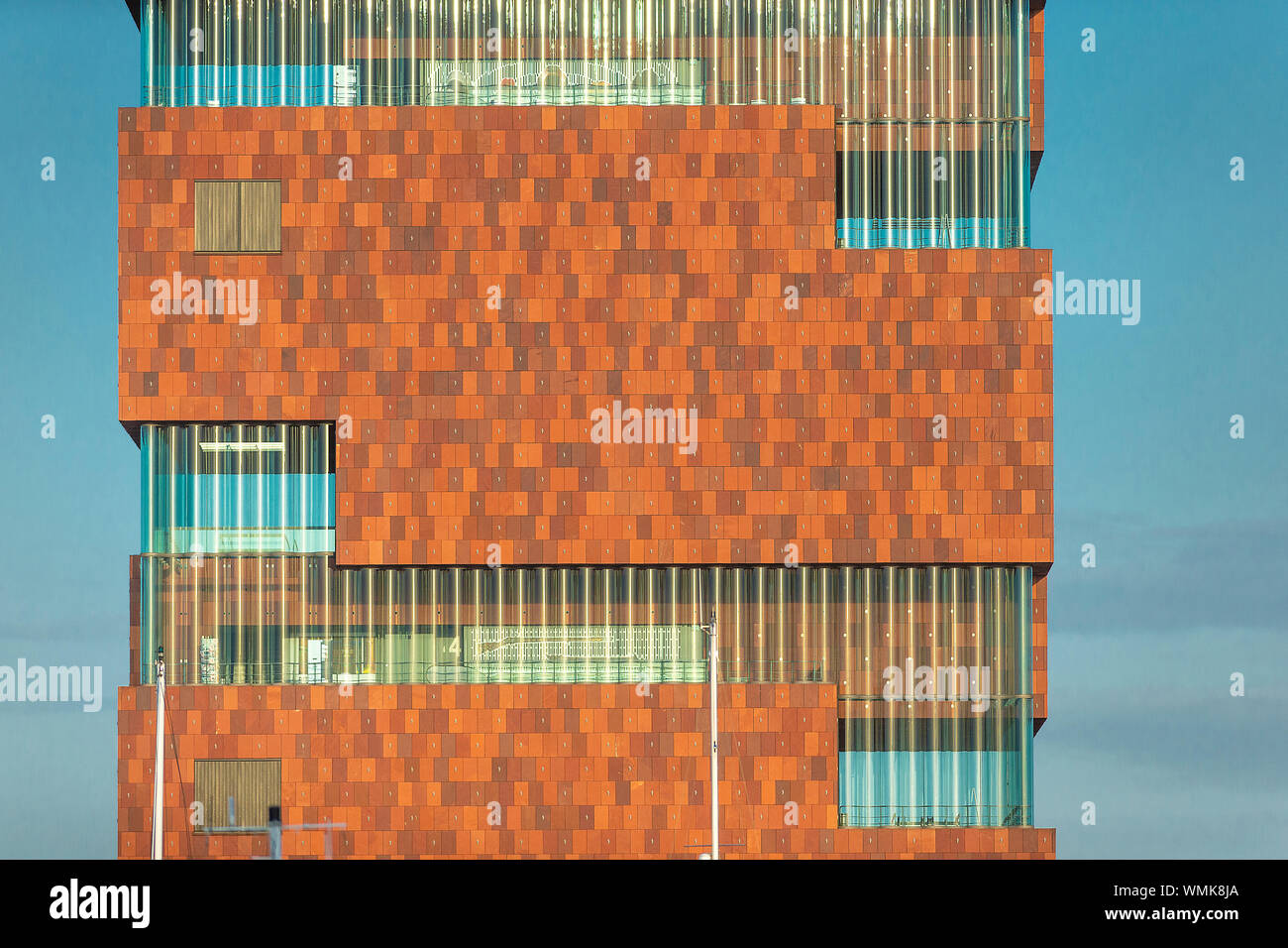 The new MAS building in Antwerp is a tourist attraction Stock Photo - Alamy
