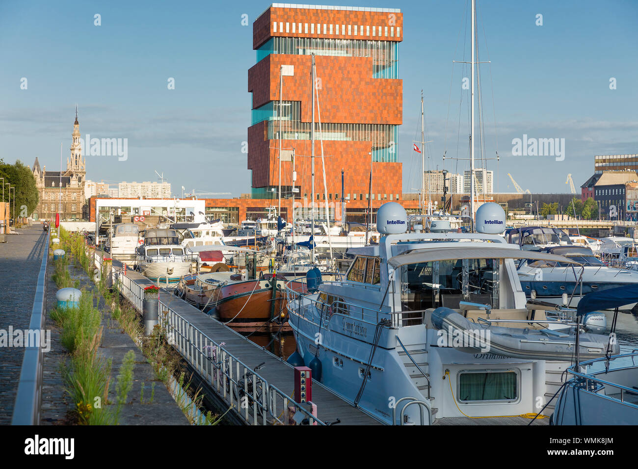 The new MAS building in Antwerp is a tourist attraction Stock Photo - Alamy