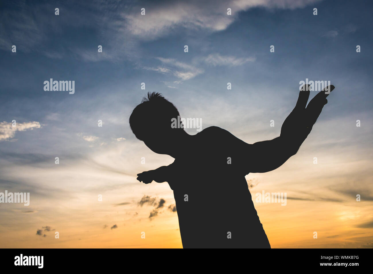 Arms silhouette hi-res stock photography and images - Alamy
