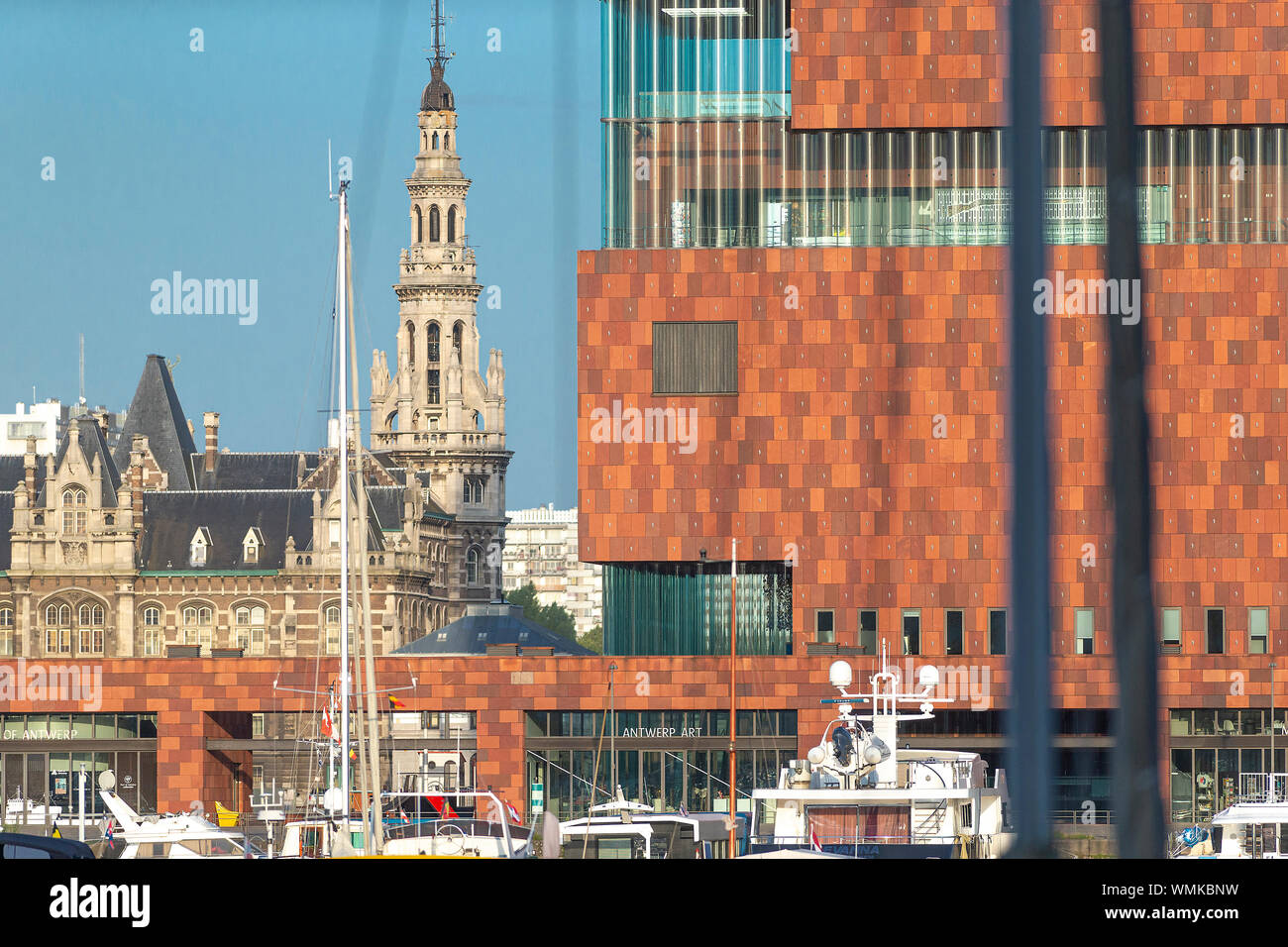 The new MAS building in Antwerp is a tourist attraction Stock Photo - Alamy