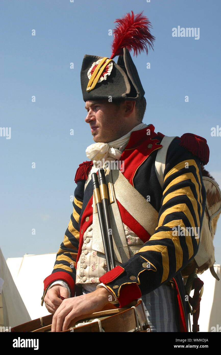 French soldiers of the Napoleonic Wars gather in Folkestone for a re ...