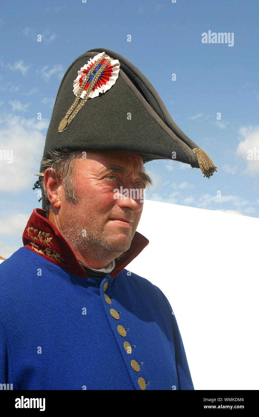 French soldiers of the Napoleonic Wars gather in Folkestone for a re ...