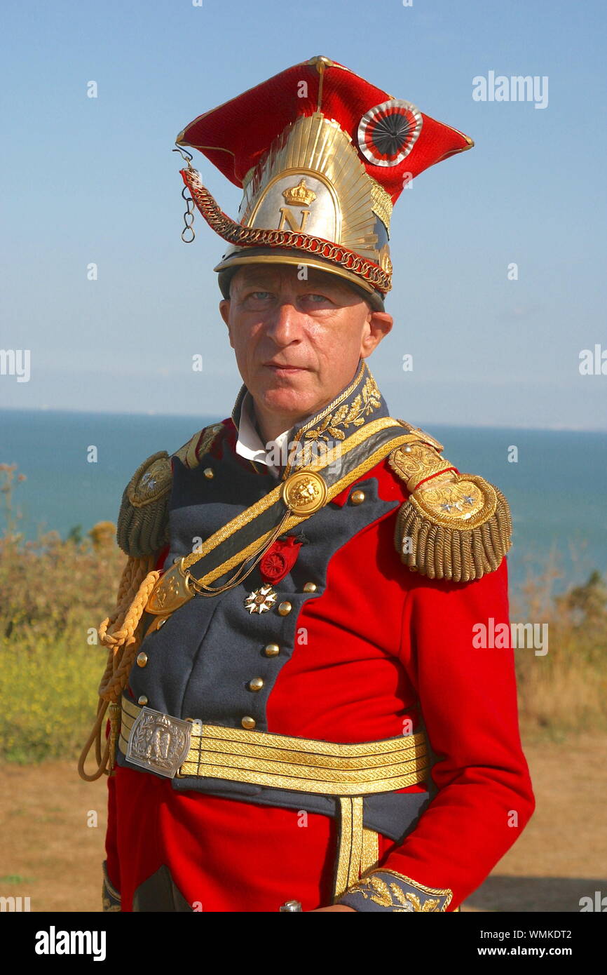 French soldiers of the Napoleonic Wars gather in Folkestone for a re ...