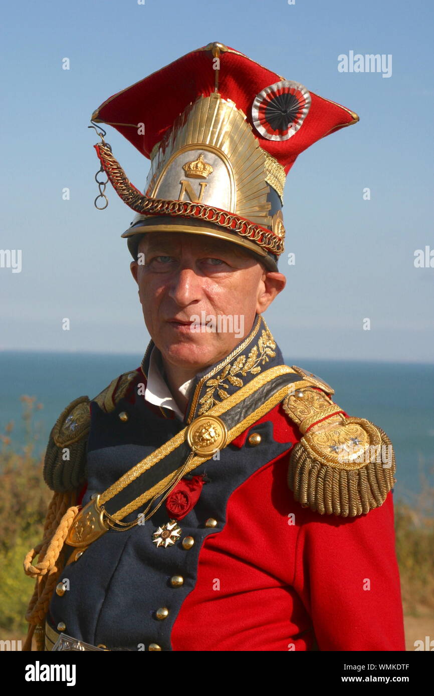French soldiers of the Napoleonic Wars gather in Folkestone for a re ...
