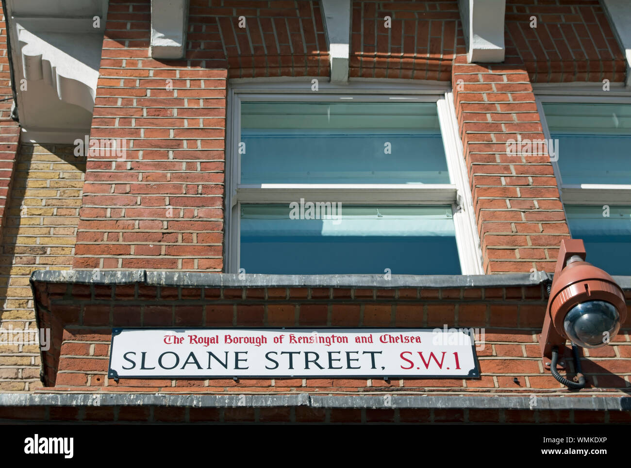street name sign for sloane street, in the royal borough of kensington ...