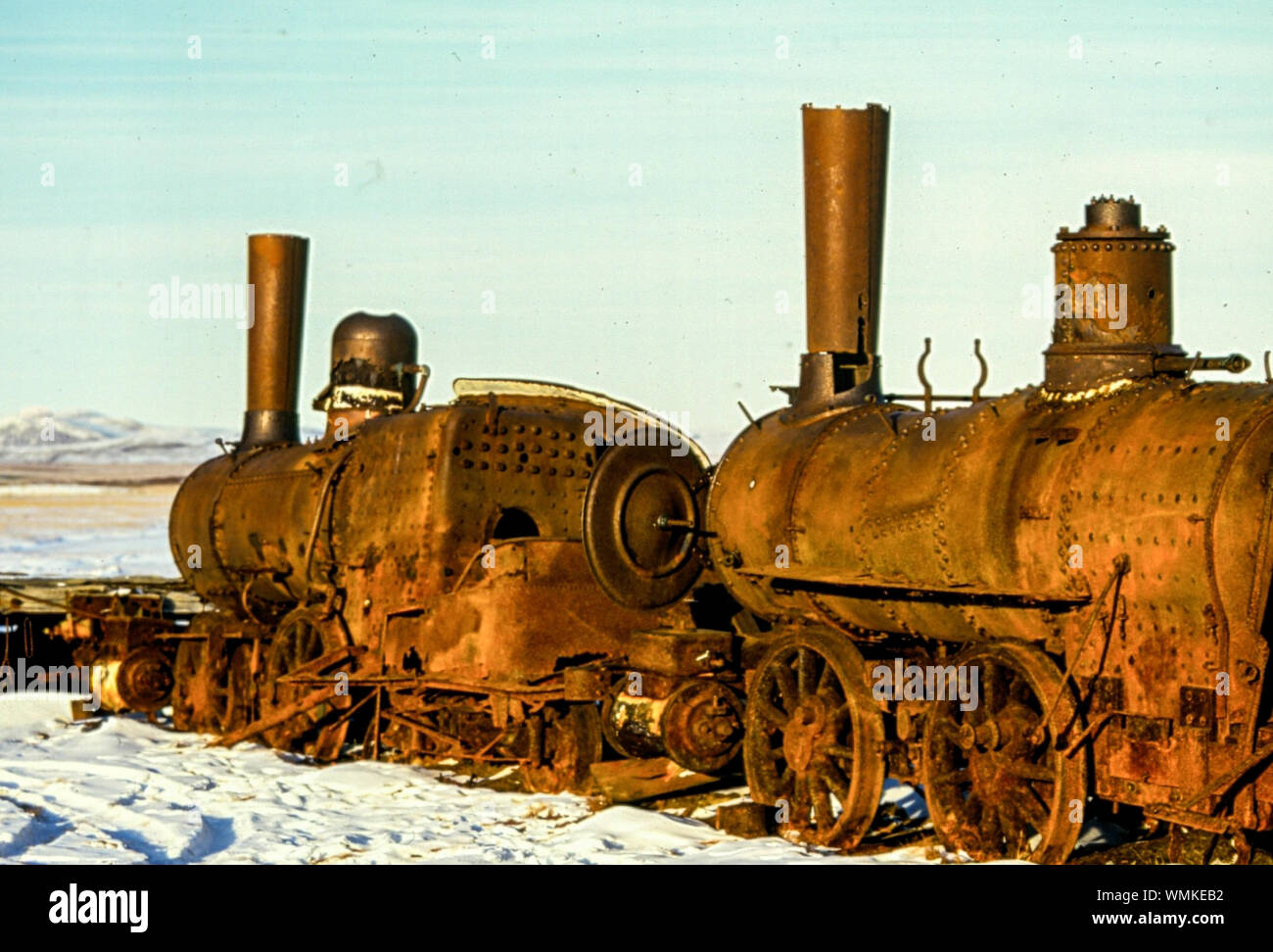 Abandoned steam locomotive hi-res stock photography and images - Alamy