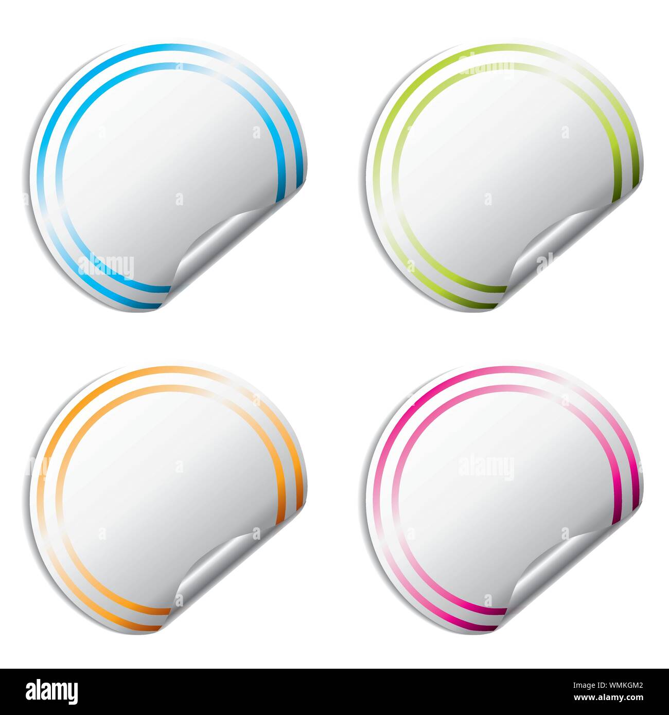Blank color stickers Stock Vector Image & Art - Alamy