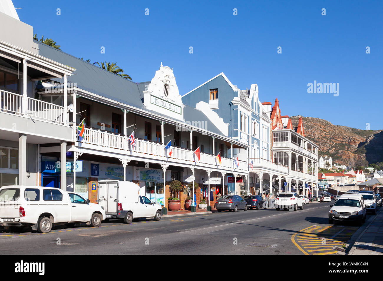 Historic Colonial architecture in the Main St, Simonstown, Cape Town ...
