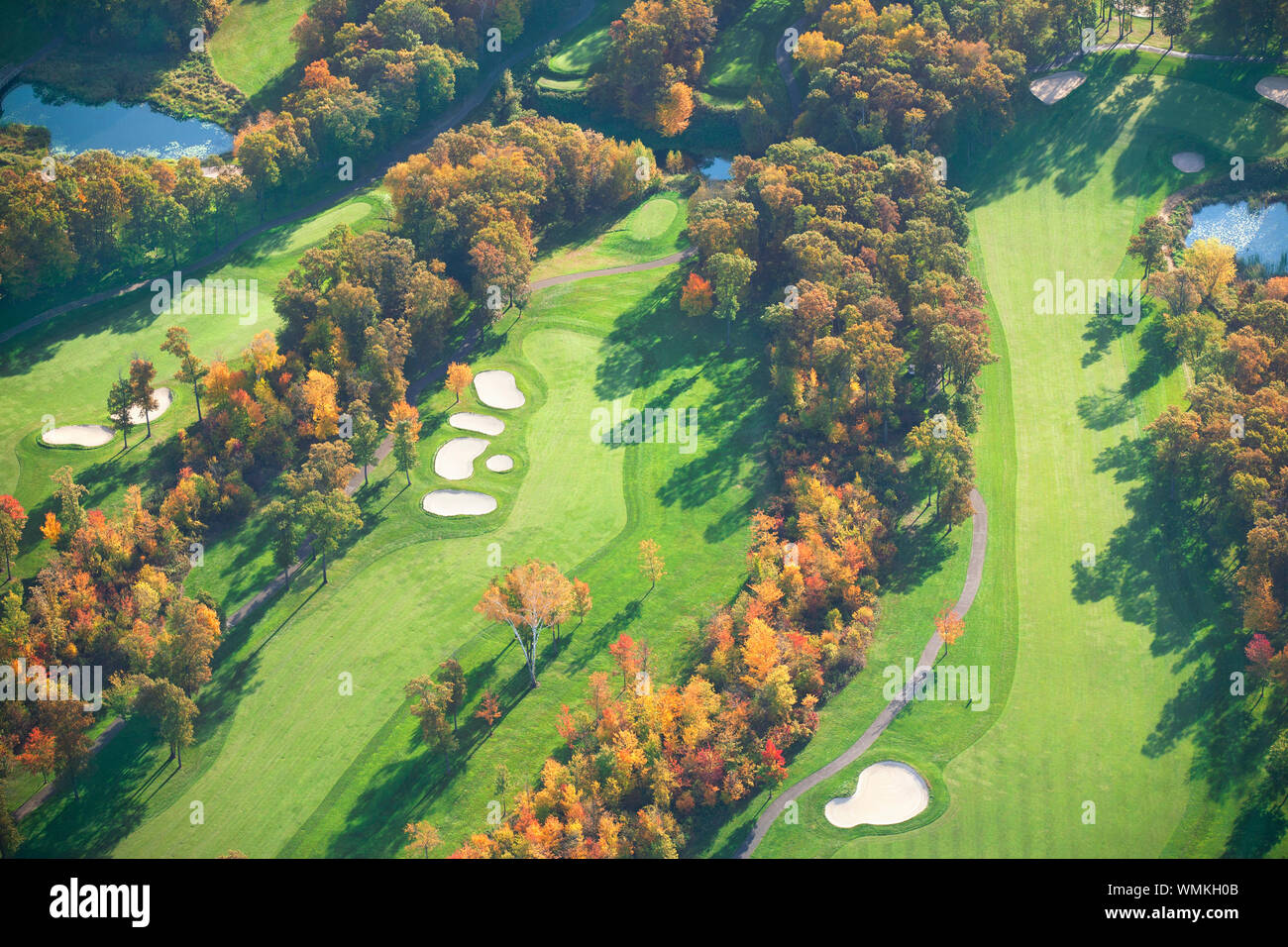 Aerial of golf course hi-res stock photography and images - Alamy