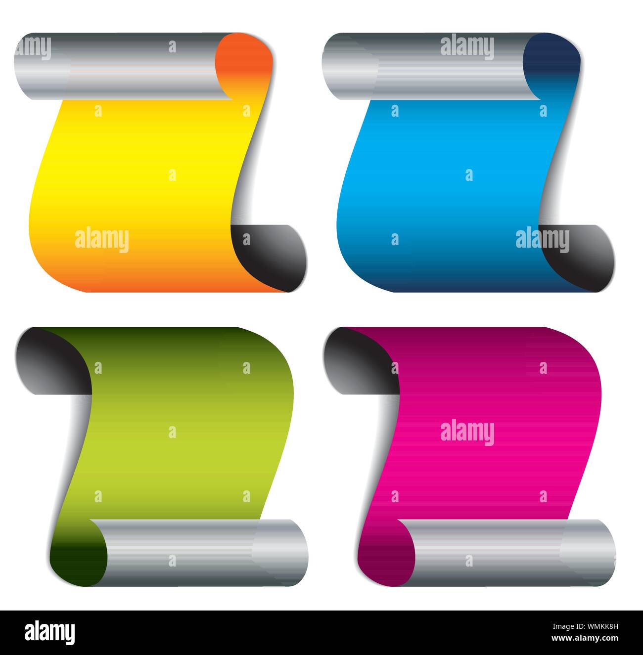 Folded color papers Stock Vector Image & Art - Alamy