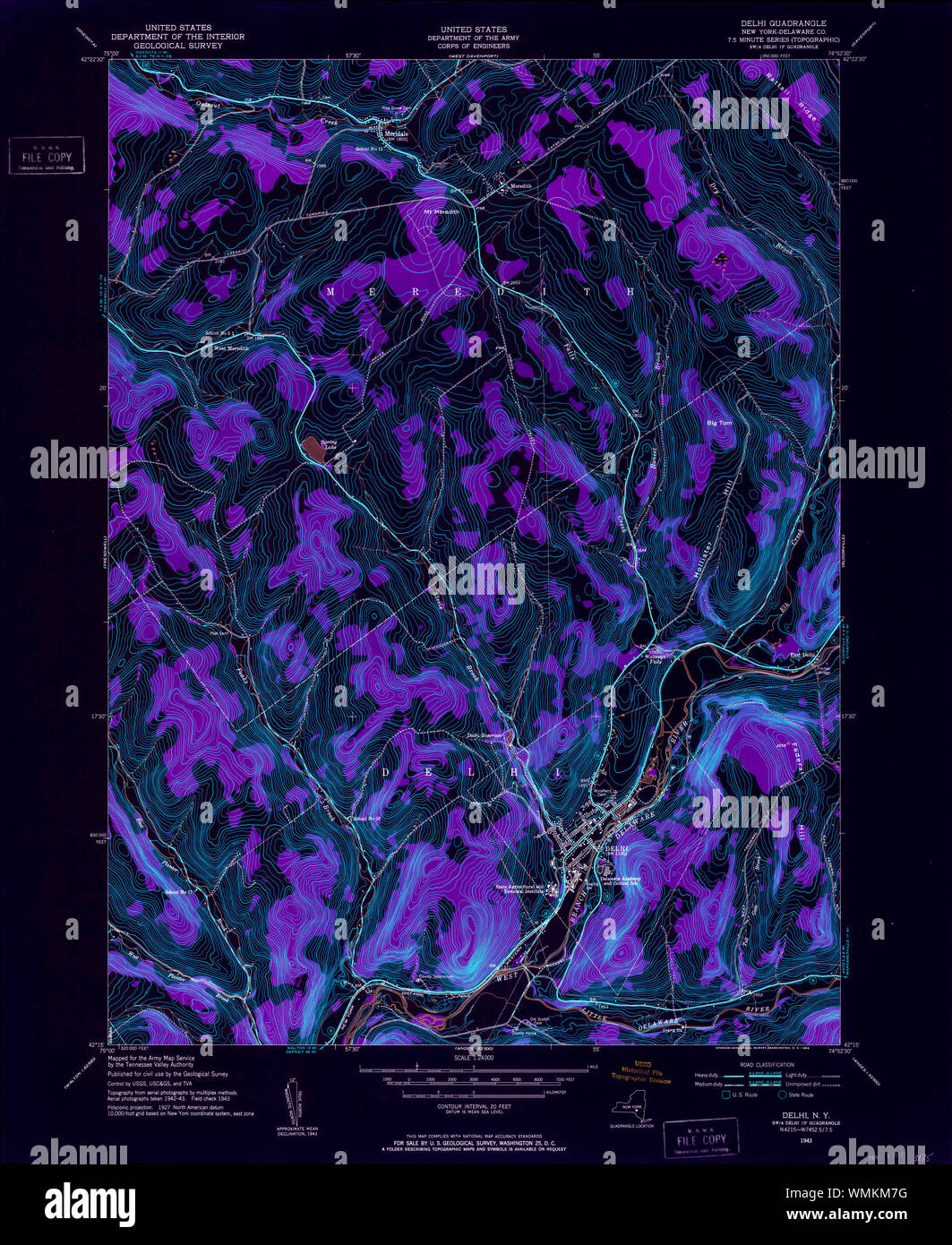 Map of delhi new york hi-res stock photography and images - Alamy