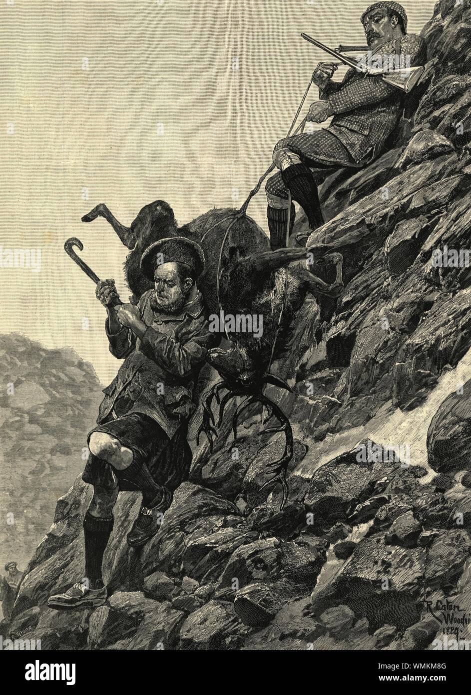 Hunting scotland 19th century hi-res stock photography and images - Alamy