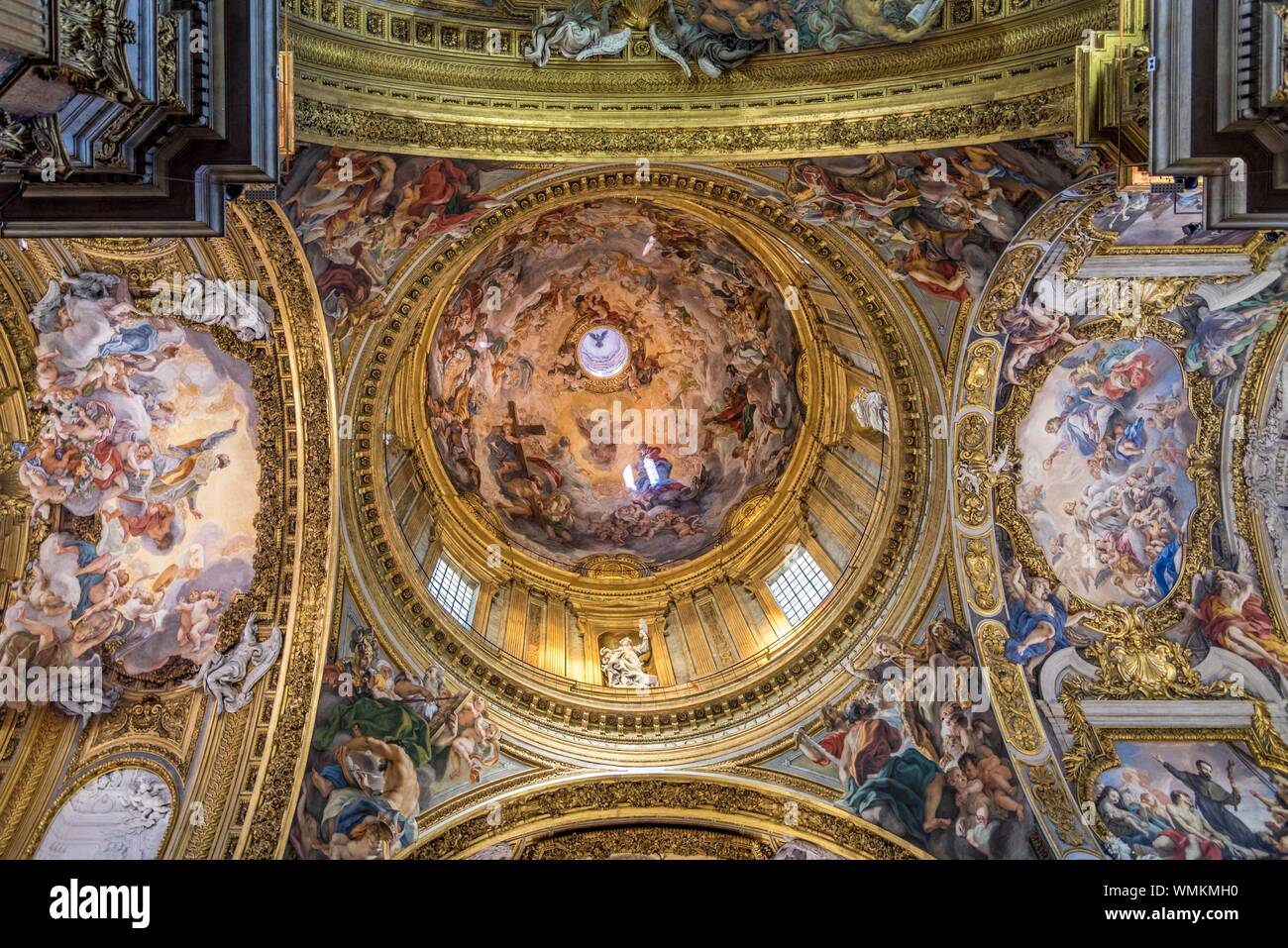 Dome of church of the gesù hi-res stock photography and images - Alamy