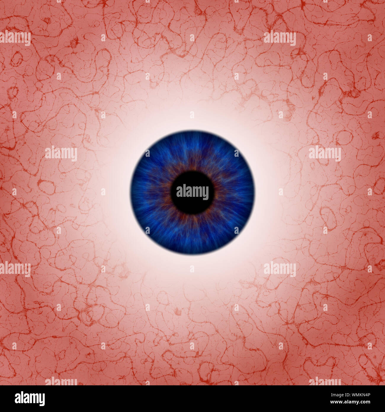 Digitally rendered illustration of an abstract eyeball Stock Photo - Alamy
