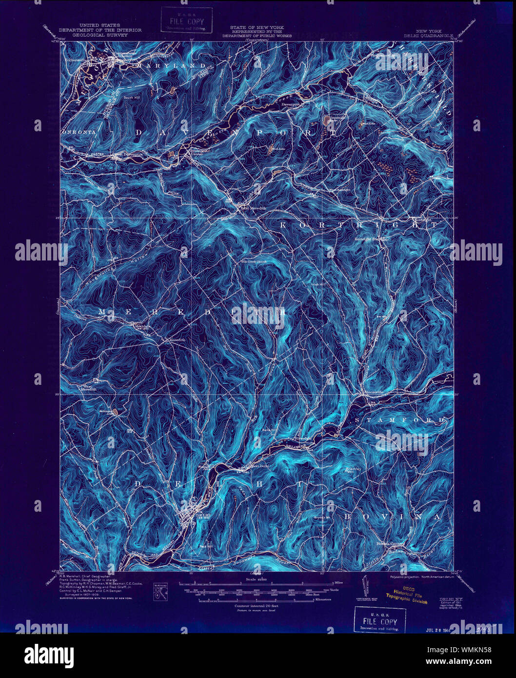 Map of delhi new york hi-res stock photography and images - Alamy