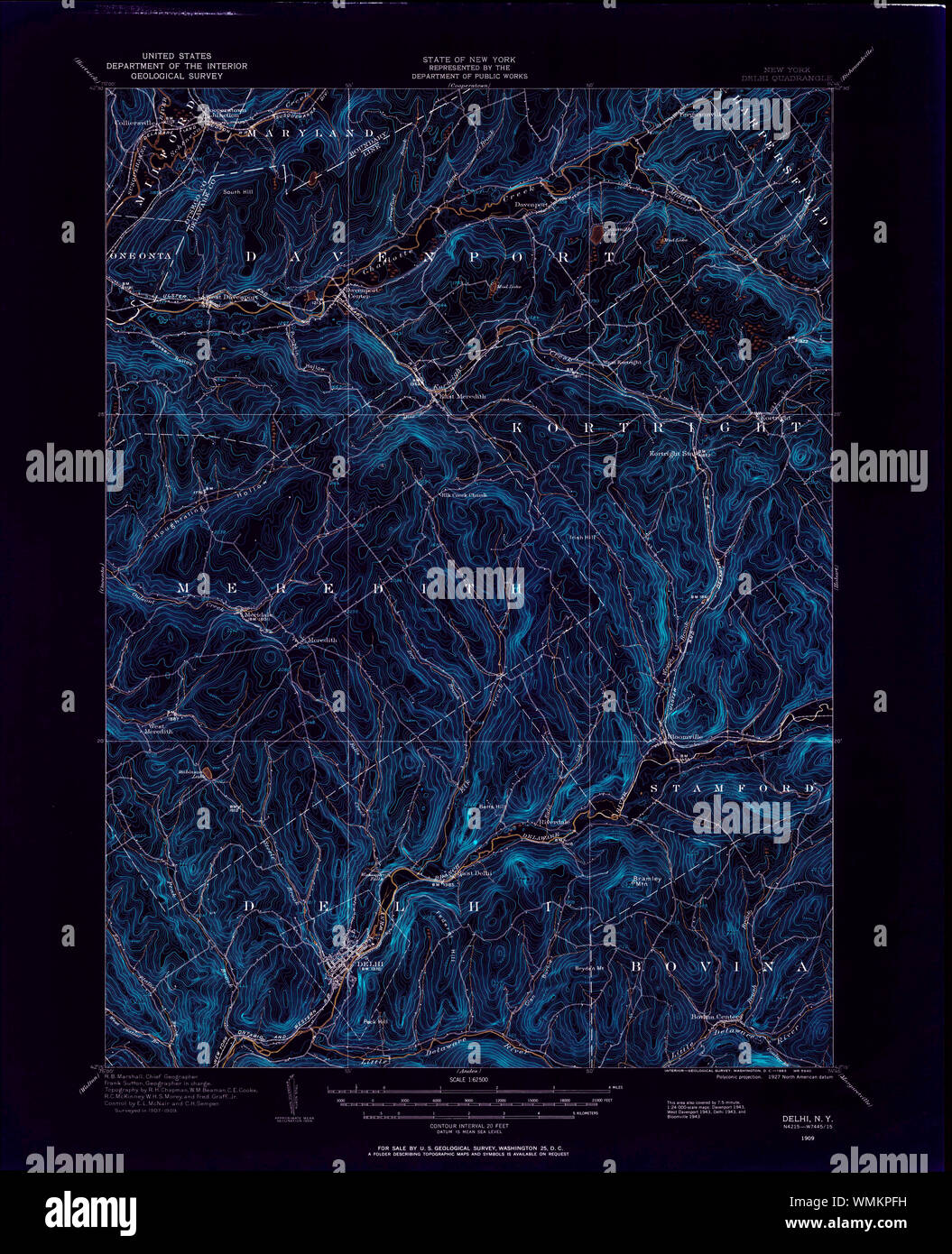 Map of delhi new york hi-res stock photography and images - Alamy