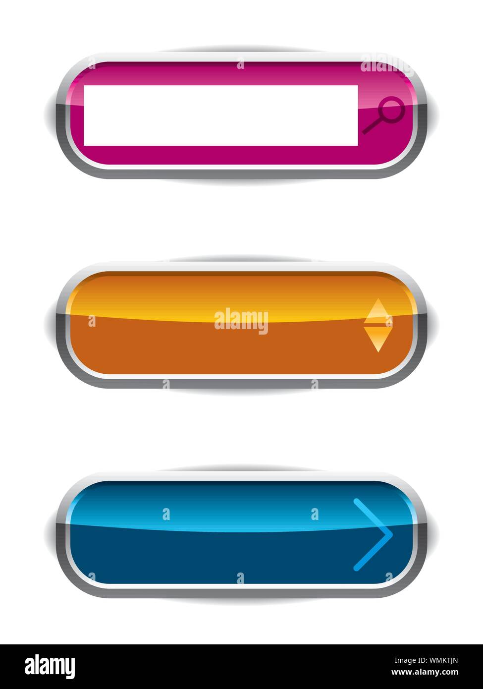 Screen buttons Stock Vector Images - Alamy