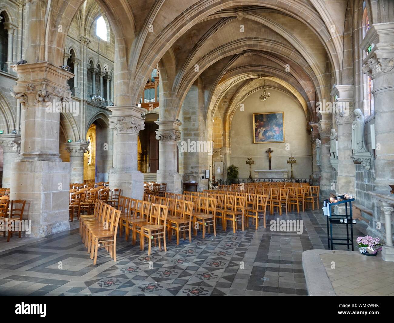 The interior of L'eglise Saint-Germain-de-Paris, Saint Germain Church ...