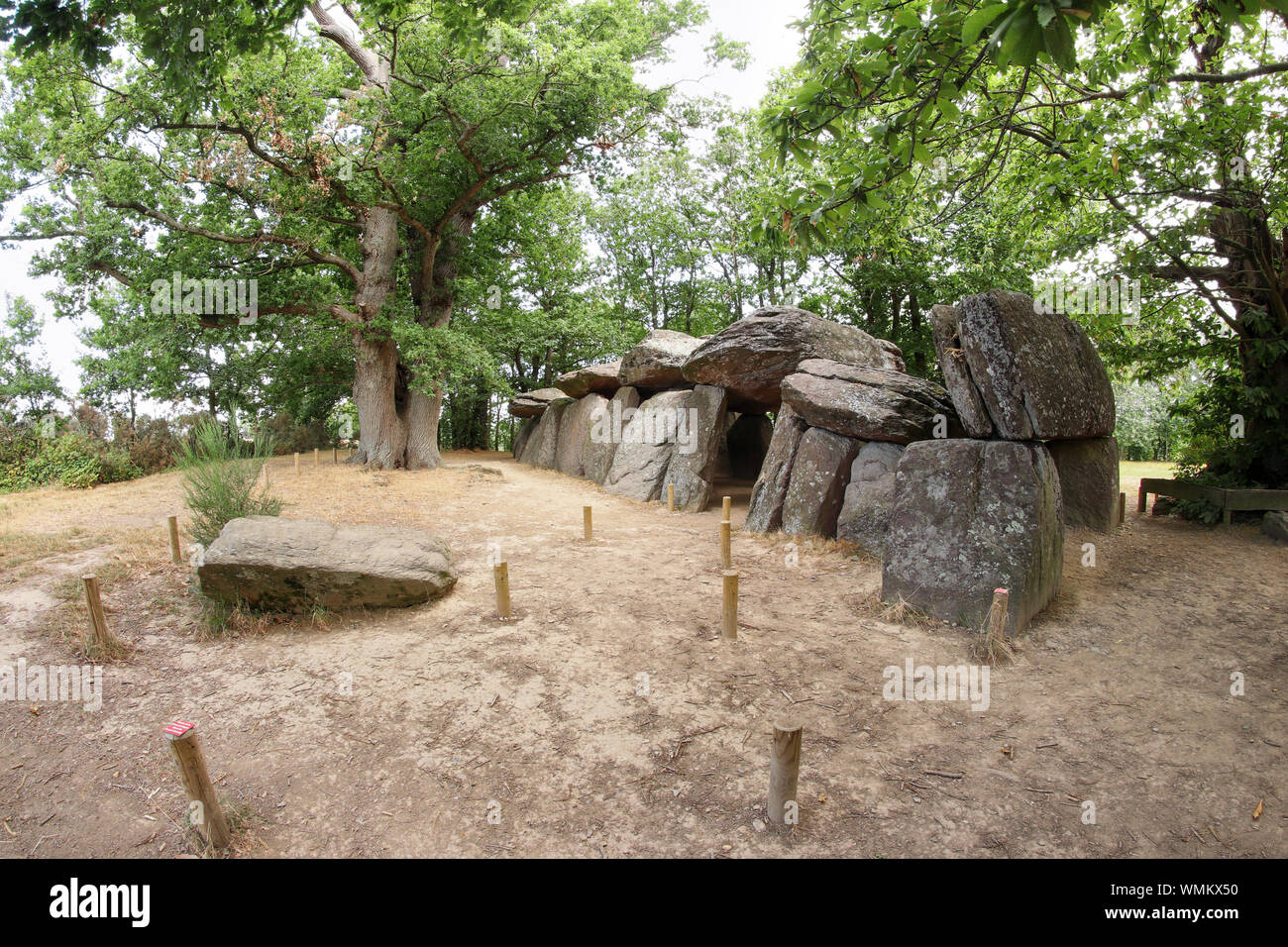 Dolmen La Roche-aux-Fees or The Fairies' Rock - one the most famous and ...