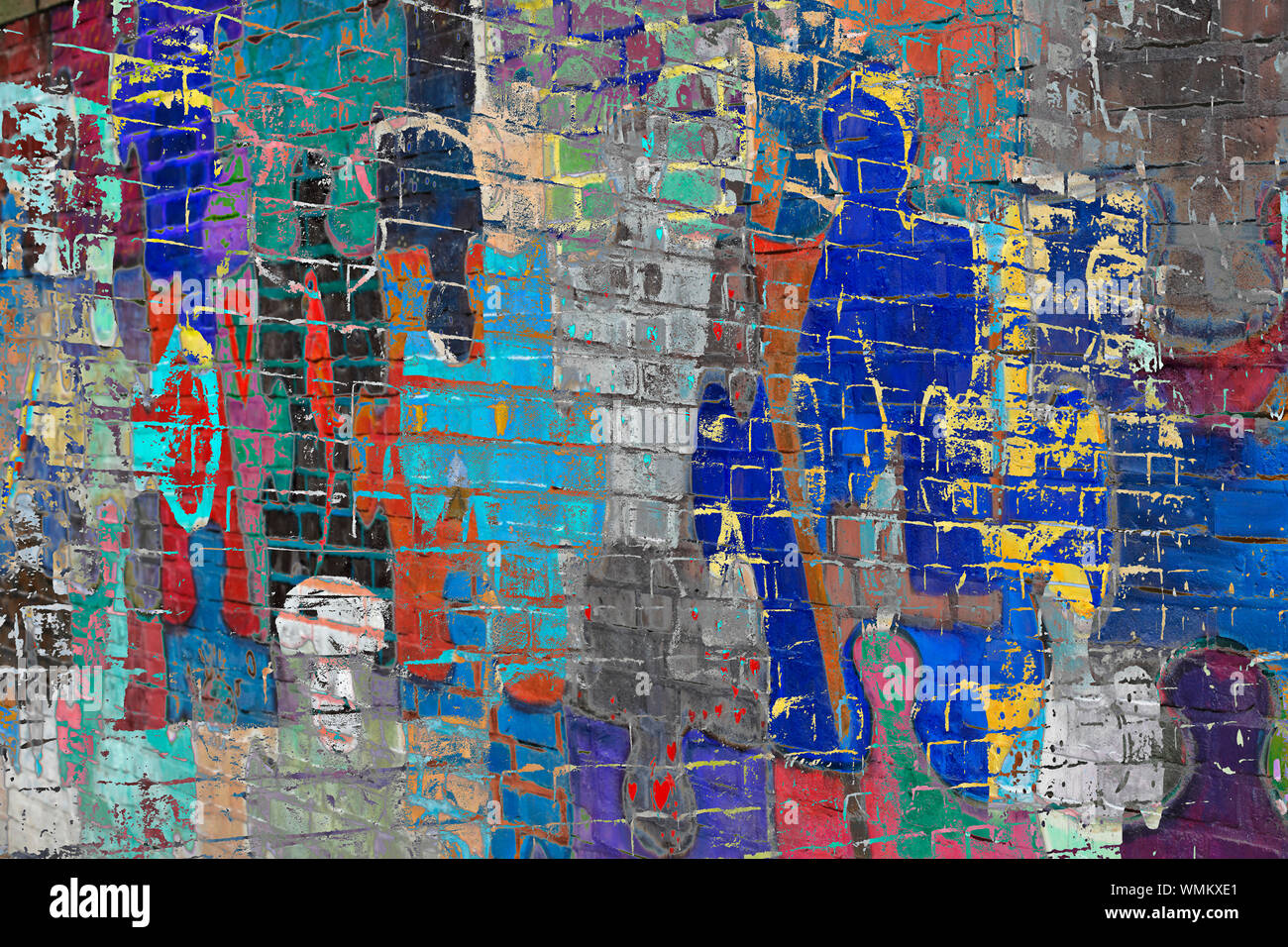 Puzzle abstract, Colorful Brick Wall, Bricks, Background Picture ...