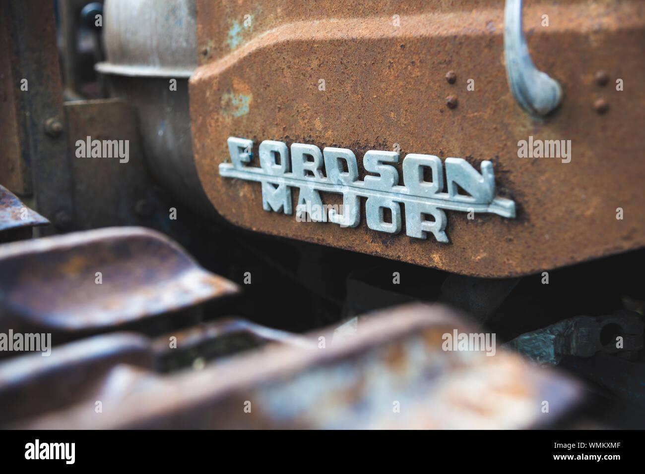 Old fordson major tractor engine hi-res stock photography and images ...