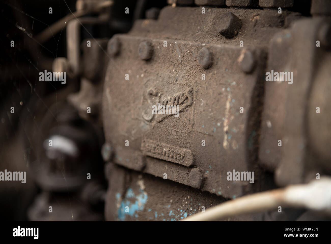 Vintage Simms engine of Fordson tractor UK Stock Photo - Alamy