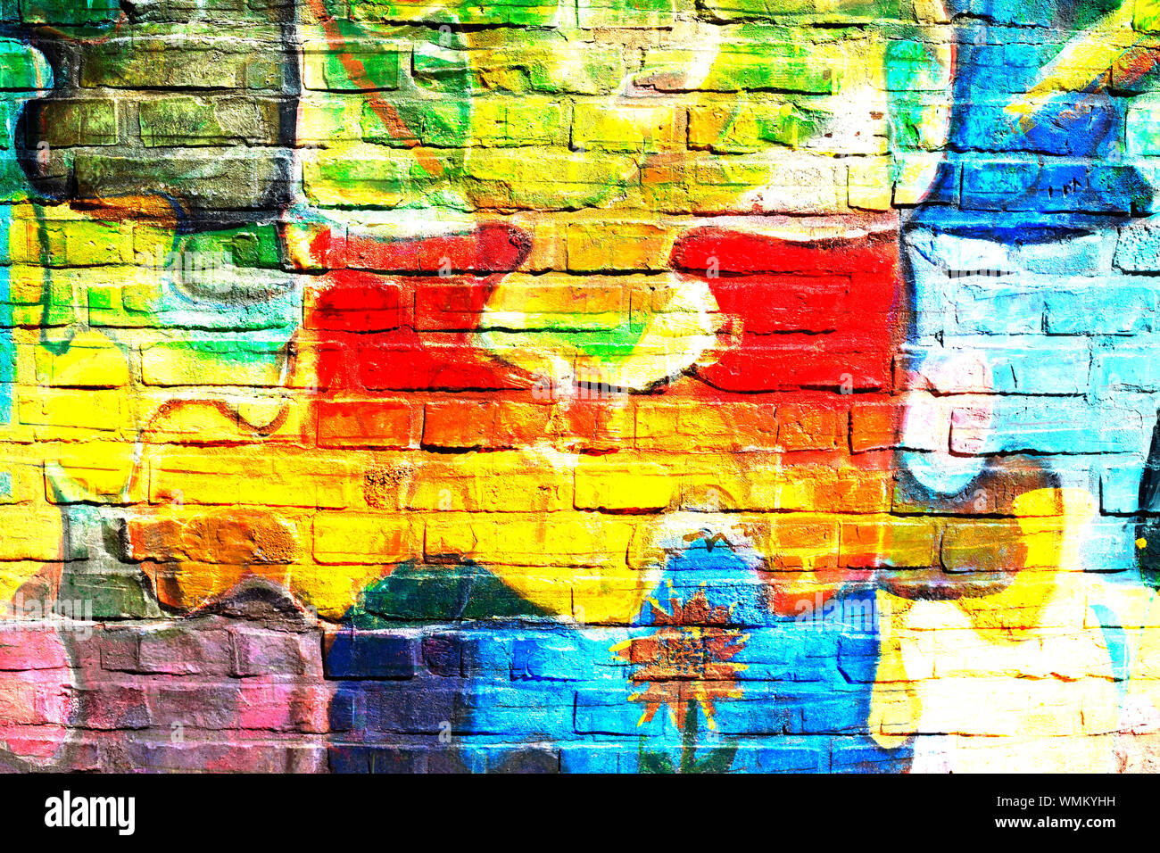 Puzzle abstract, Colorful Brick Wall, Bricks, Background Picture ...