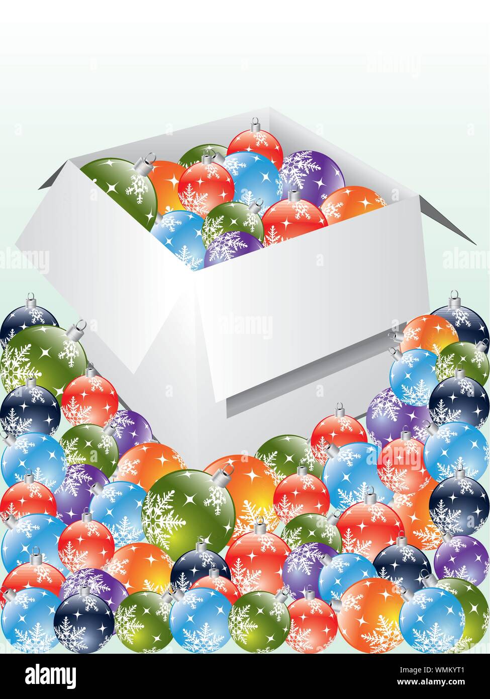 Decorations in and around the box Stock Vector Image & Art - Alamy