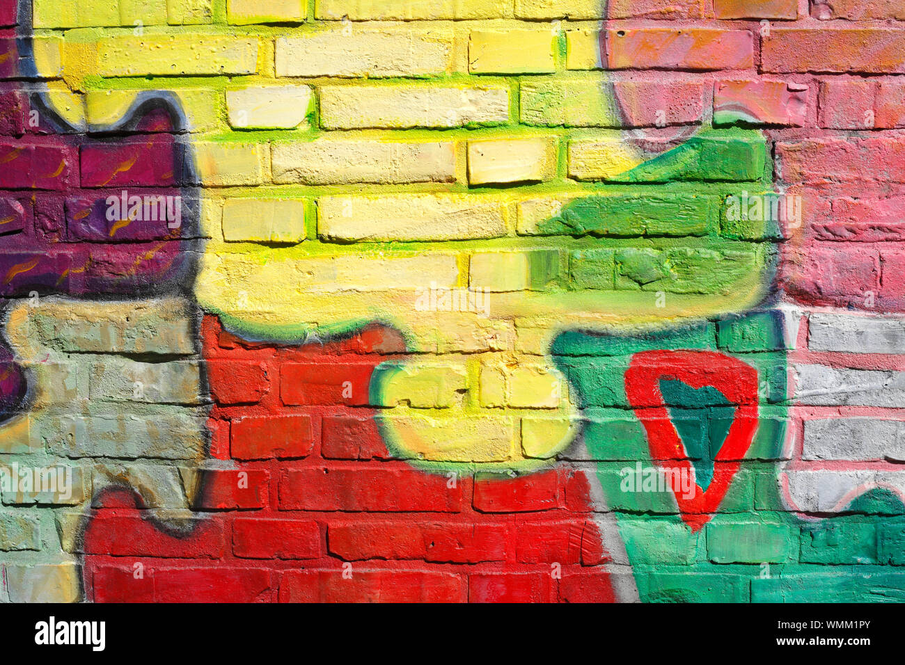 Puzzle, Colorful Brick Wall, Bricks, Background Picture, Texture Stock ...