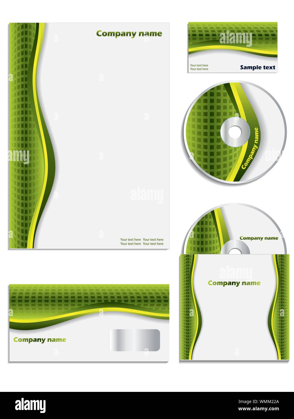 Textured company vector set Stock Vector Image & Art - Alamy