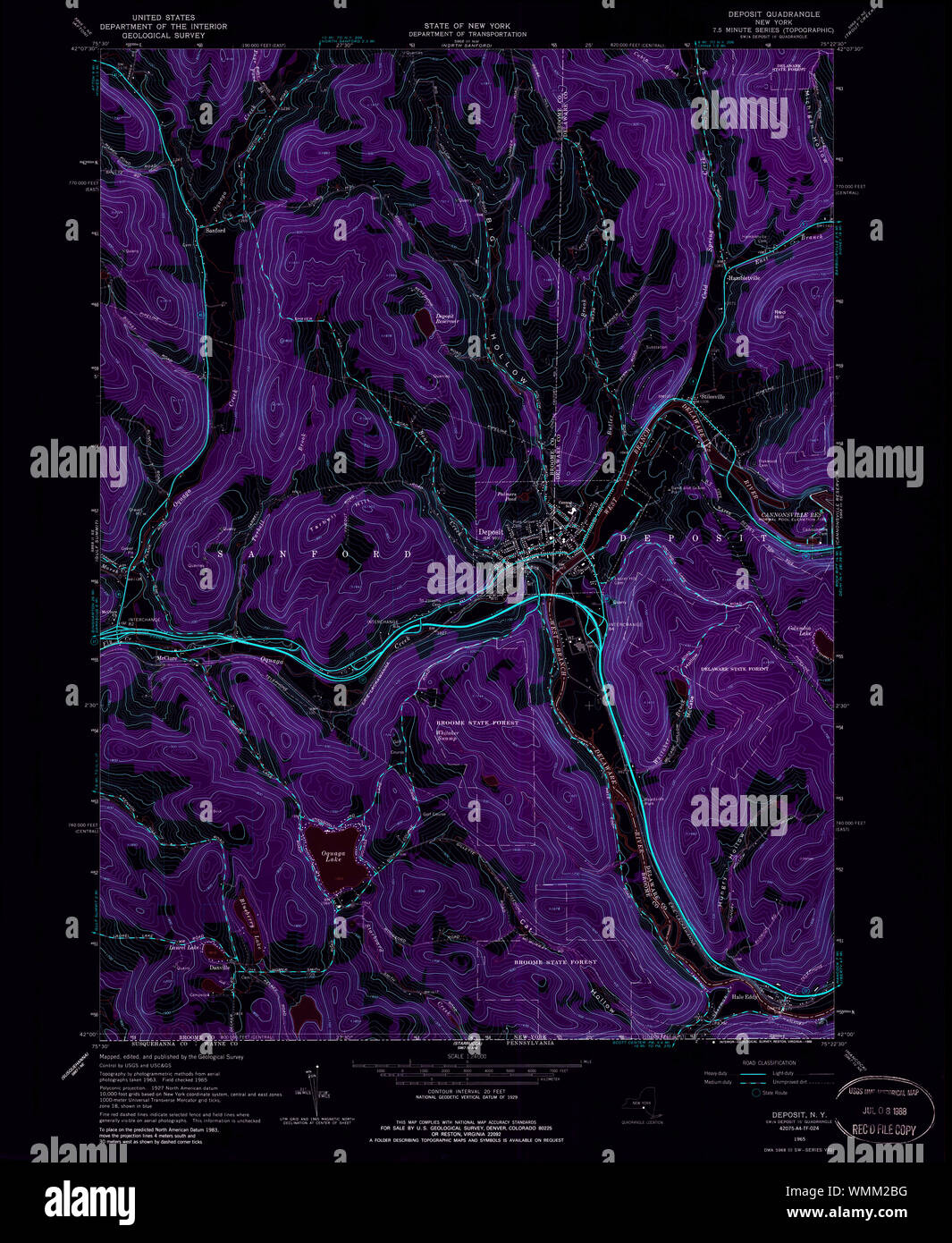 Deposit new york map hi-res stock photography and images - Alamy