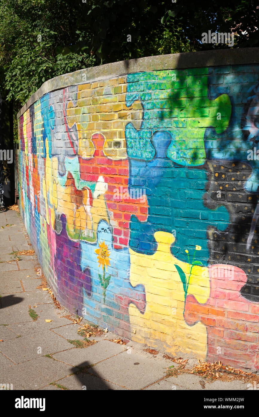 Puzzle, Colorful Brick Wall, Bricks, Background Picture, Texture Stock ...