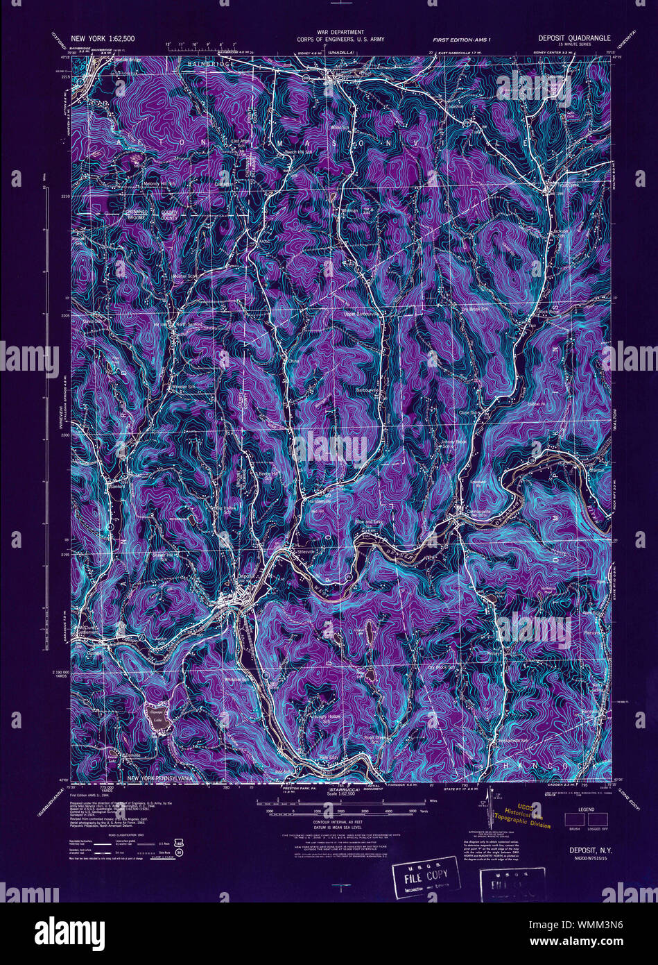 Deposit new york map hi-res stock photography and images - Alamy