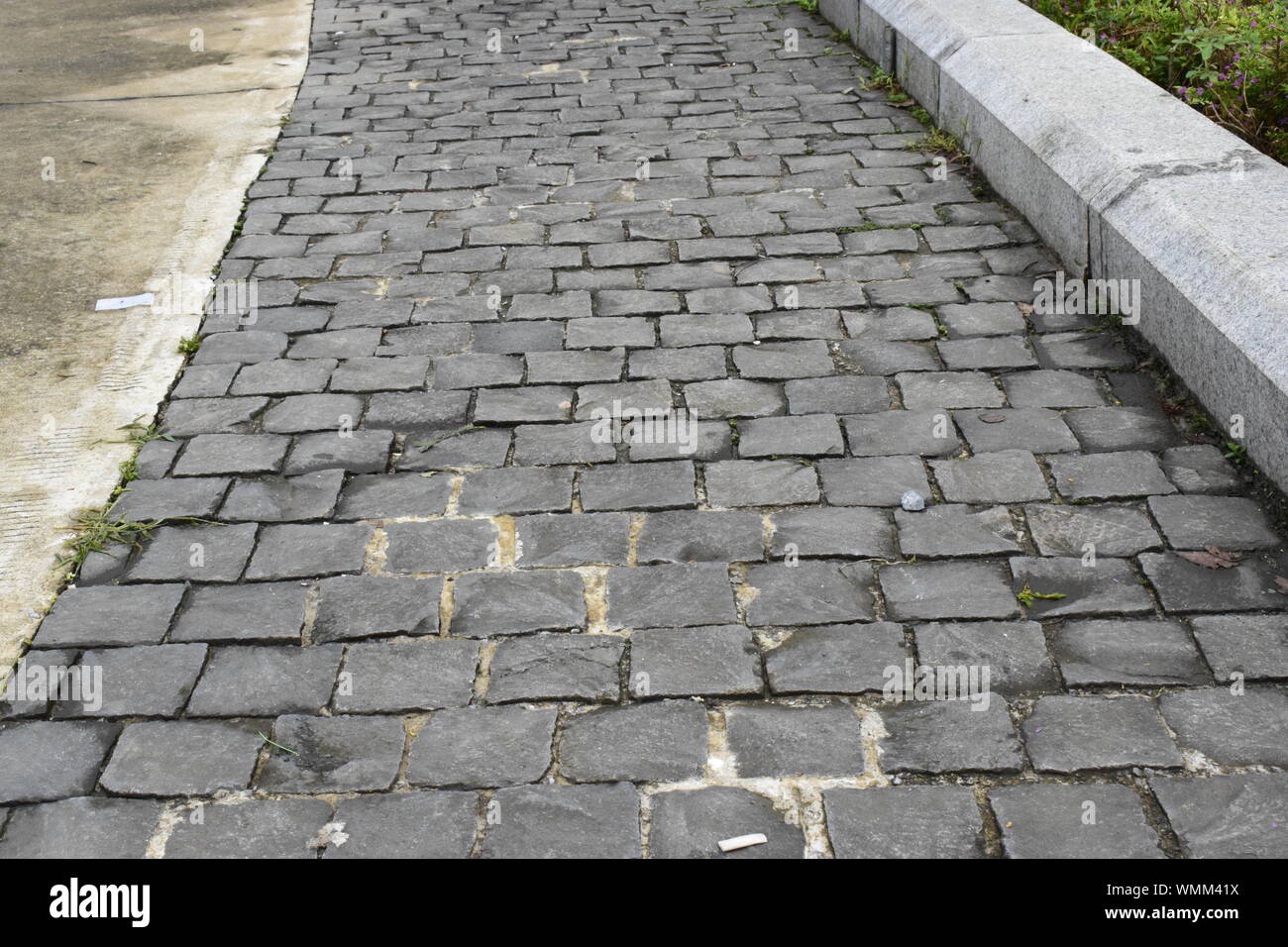 The Stone block Steps walk path in the Fort stock photograph image ...