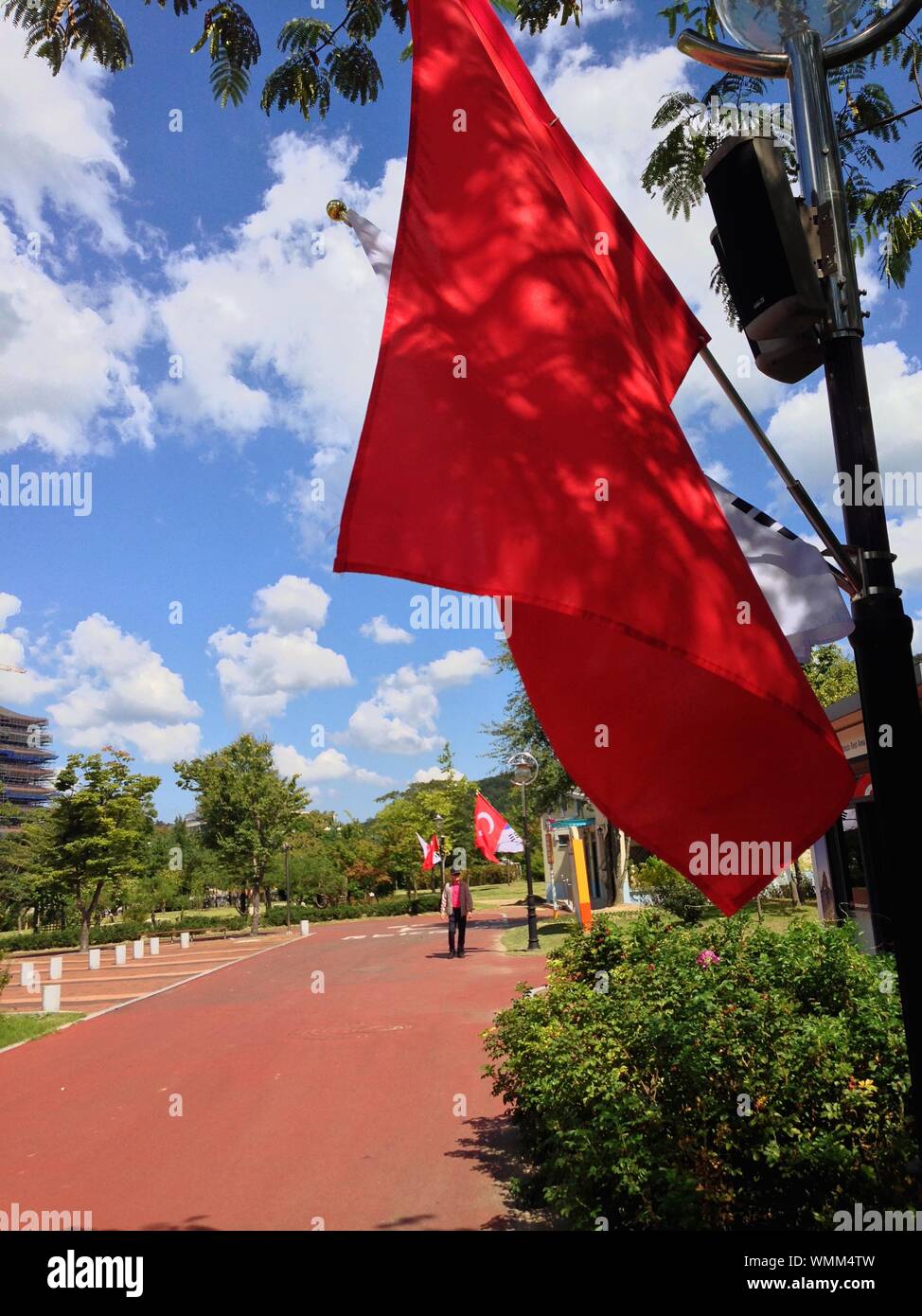Flags on pole hi-res stock photography and images - Alamy