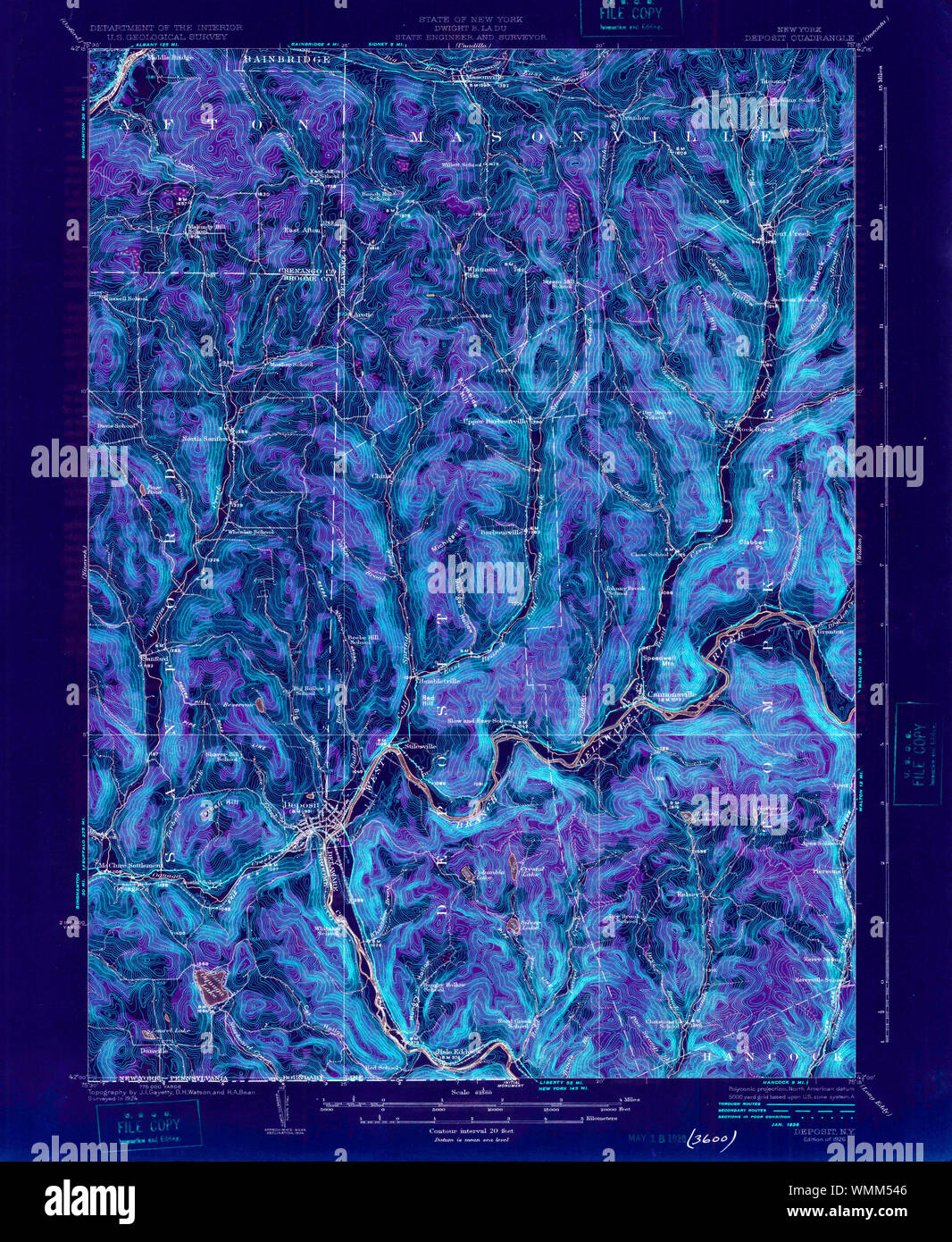 Deposit new york map hi-res stock photography and images - Alamy